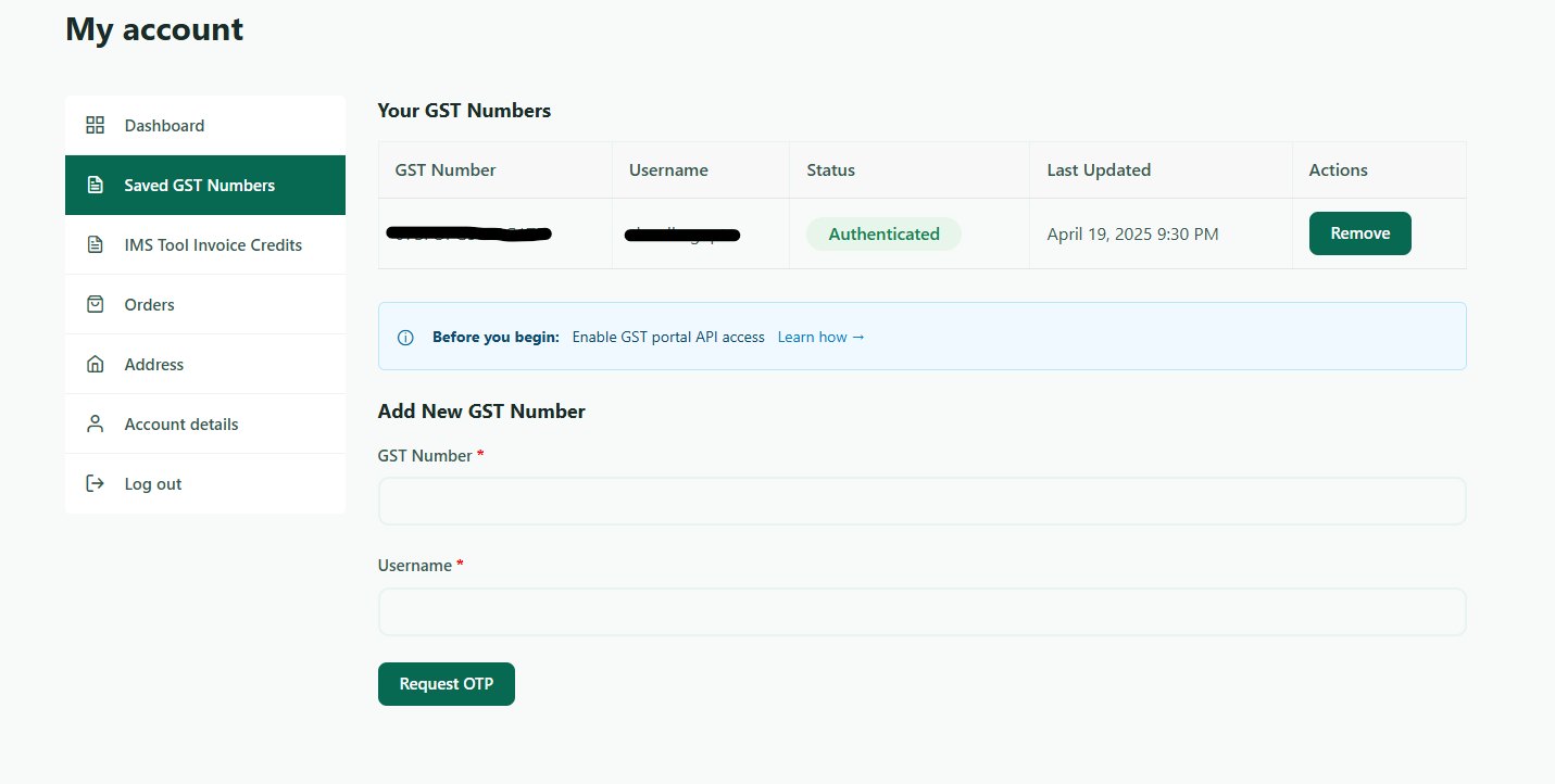 GST IMS Tool - Bulk Update GST Invoices